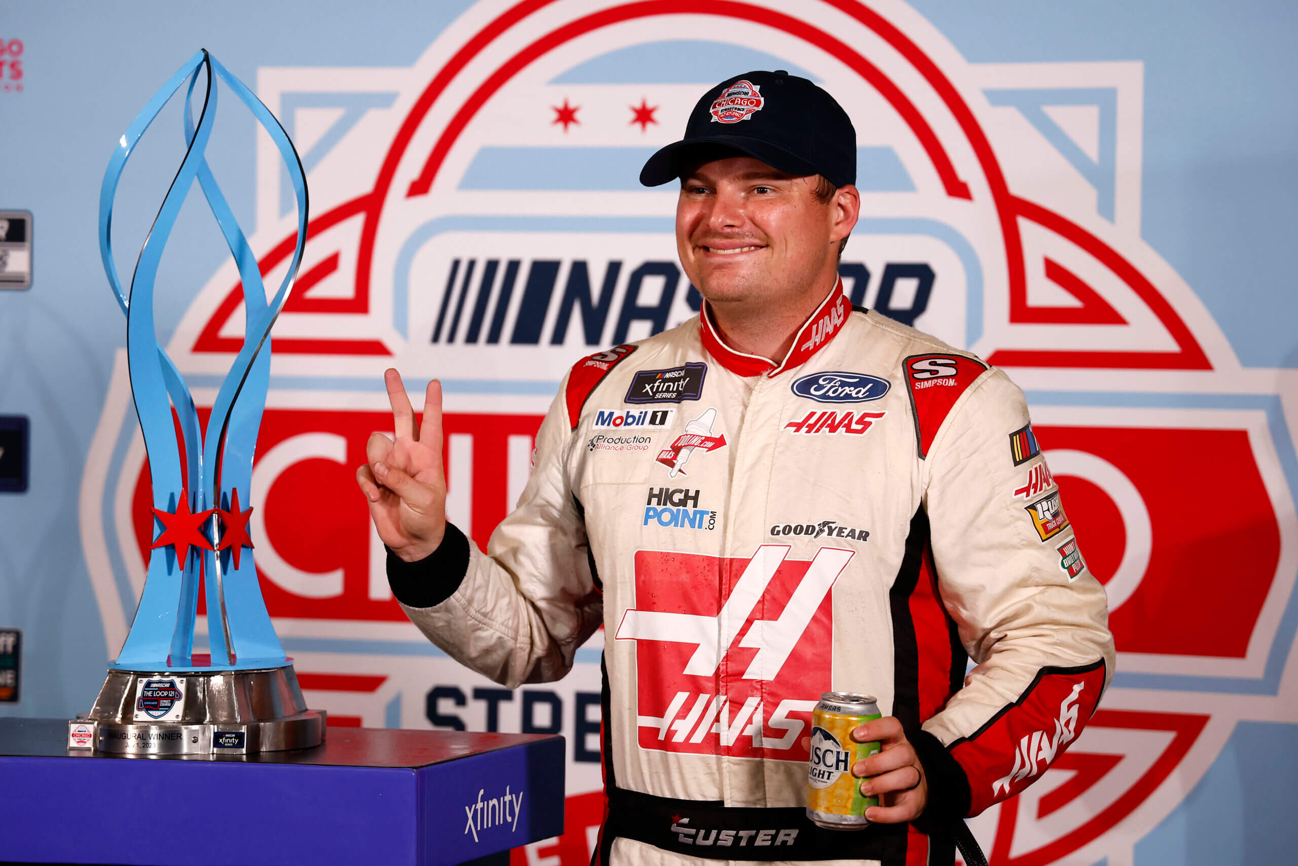 Cole Custer declared Chicago Xfinity winner after rain sours Sunday ...